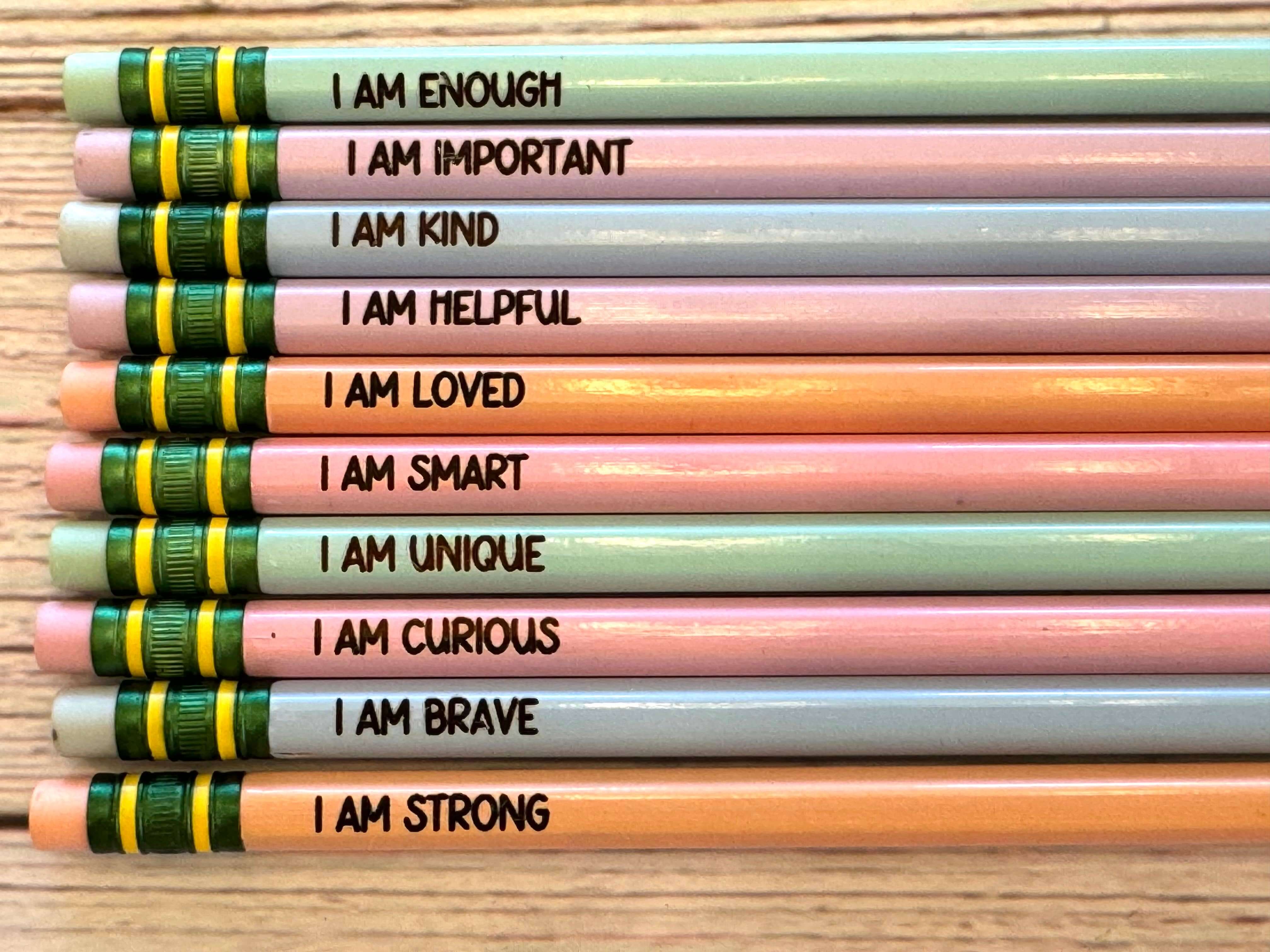 Engraved Affirmation Pencils for Back to School – Saltwater Boys