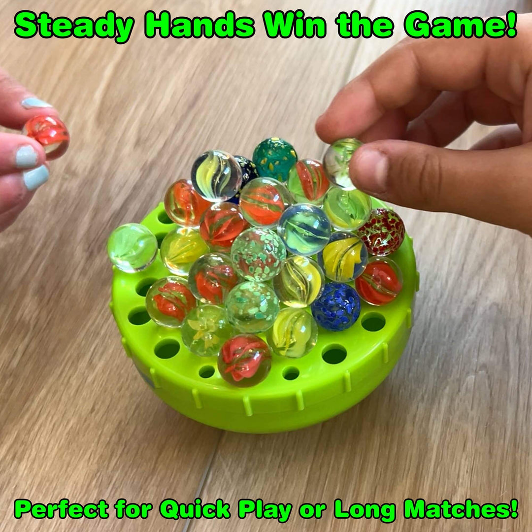 WobbleBall, Marble Balance Game for Kids, Include 50 Marbles ...